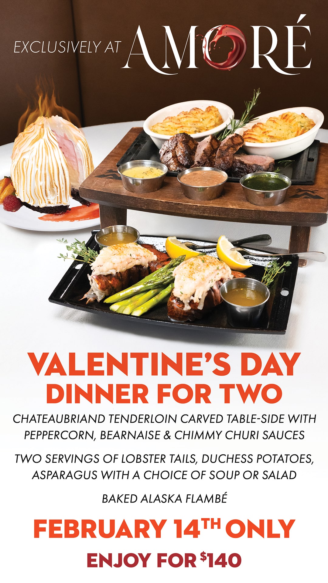Amore | Fine Dining | Spirit Mountain Casino